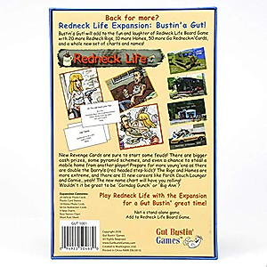 Redneck Life Expansion: Bustin' A Gut! Board Game Bundle with Mr Dice Drawstring Bag