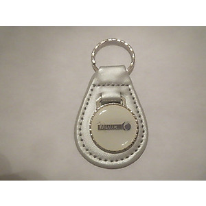 1965 1966 1967 MARLIN VINTAGE LOGO LEATHER KEYCHAIN - SILVER