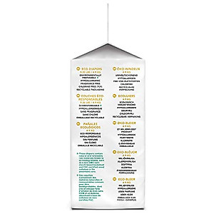 ATTITUDE Diapers, Safe for Sensitive Skin, Chlorine-Free, Leak-Free & Biodegradable Baby Diapers, Fragrance-Free, Size 3 (9-20 lbs), 120 Count (4 Packs of 30)