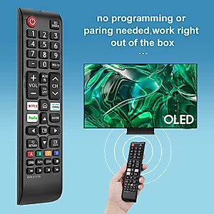 (Pack of 2) Replacement Remote Control for Samsung-TV-Remote for All Samsung LCD LED HDTV 3D Smart TVs Models