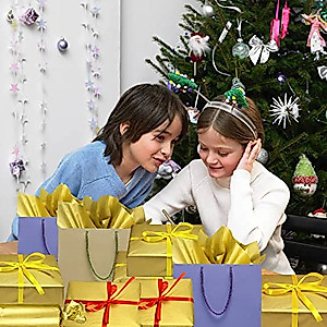 Gold Tissue Paper for Packaging - Undemouc 110 Sheets of Gold Wrapping Tissue Paper Bulk for DIY Artworks Flower Decoration (12 x 20 Inch)