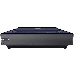 Hisense PX1 4K UHD Triple-Laser UST Ultra Short Throw Projector, 2000 Lumens, Android TV, HDR10, 30W (Stereo) Dolby Atmos, Dolby Vision, Built-in Alexa and Google Assistant