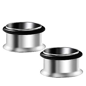 HEKEUOR Ear Tunnels Stretching Kit Stainless Steel Gauge Plugs Set Single Flared Stretching Kit 00g 7/16 1/2 9/16 5/8 3/4 7/8 1 Inch (15/16" (24MM))