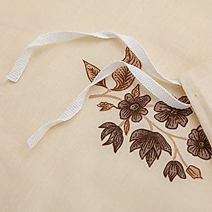 ERZRGA Queen Duvet Cover Flower, 100% Cotton Chic Flower Bedding Sets Queen 3 Pieces Garden Vintage Style Floral Queen Duvet Cover, 1 Duvet Cover and 2 Pillowcases with Zipper Closure (Flower, Queen)