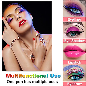 AWCCXMYM 12 Colors Eyeliner Pen Set,Glitter Eyeliner Pencil,Eye Liners for Women Waterproof Colored Eyeliners Long-Lasting Professional Eye Makeup Set for Women