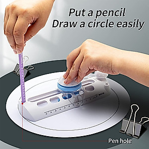 Circle Cutter Compass Circular Cutter for Cardstocks Craft Cutting Tools, Rotary Paper Cutter Trimmer Scrapbooking