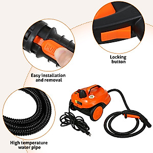 WICHEMI Steam Cleaner for Cleaning, 1800W High Pressure Steam Machine Handheld Steamer + 1800W Multipurpose High-Temp Floor Steam Mop Steam Cleaning Machine for Home Use Car Detailing