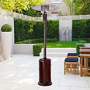 Outdoor Patio Heater, Steel With Bronze Finish, 40,000-BTU