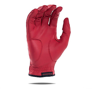 BG Bender Golf Glove | Wear On Left | (Red, Mens Large)