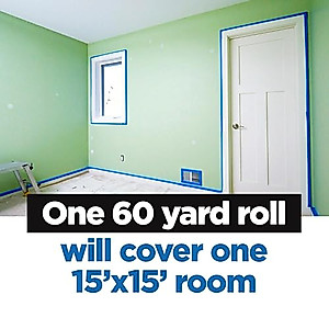 Scotch Painter's Tape Original Multi-Surface Painter's Tape, Blue, Paint Tape Protects Surfaces and Removes Easily, Multi-Surface Painting Tape for Indoor and Outdoor Use, 1.41 in x 60 Yards, 2 Rolls