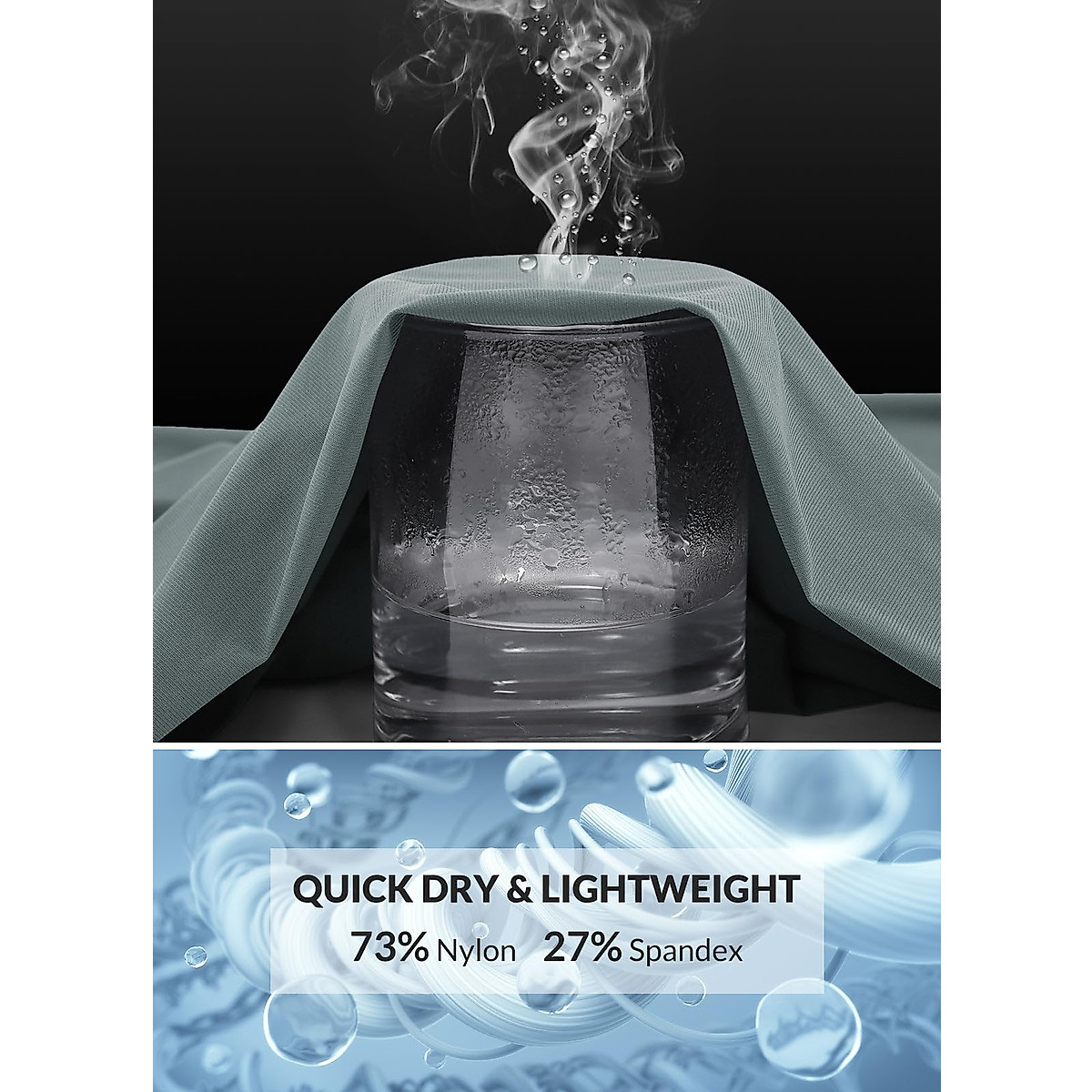 BALEAF Men's Joggers Athletic Pants Lightweight Running Hiking Pants Workout Training Gym Quick Dry Zipper Pockets Light Gray M