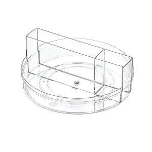 iDesign 71980 Crisp BPA-Free Plastic Rotating Tabletop Organizer, 11.54" x 11.54" x 4.66", Turntable