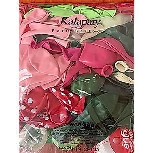 Watermelon Balloons Party Decorations Kit -110pcs Red Pink Green Polka Dot Balloons Watermelon Balloons for Birthday Party,Wedding Baby Shower, Summer One in a Melon Party Decorations