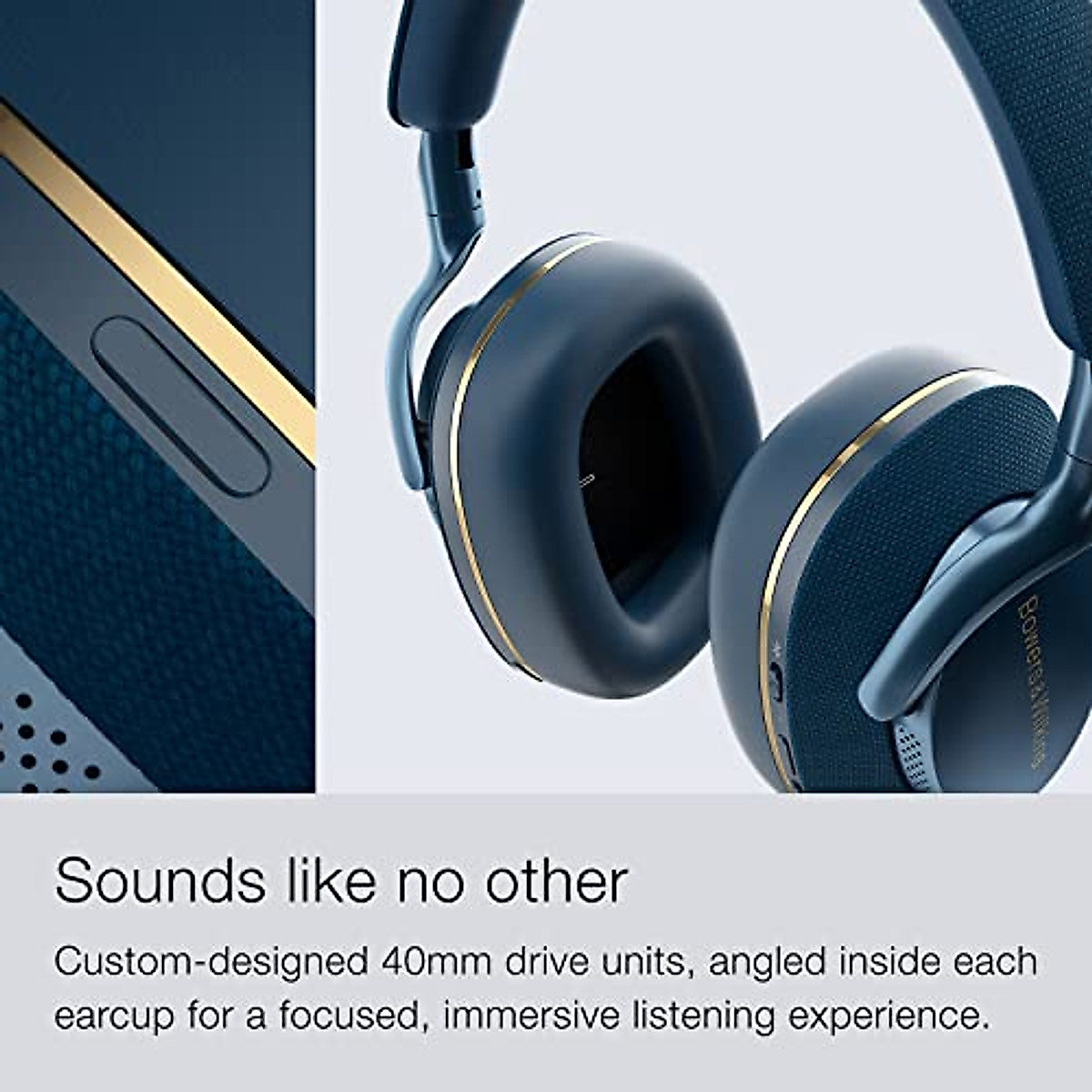 Bowers & Wilkins Px7 S2 Wireless Noise Canceling Bluetooth Headphones (Blue)