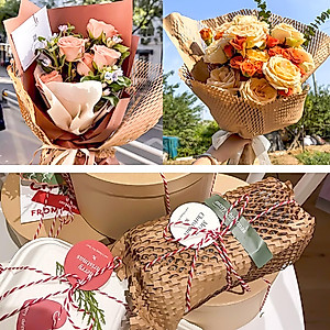 Honeycomb Packaging Paper, 15" x 135' Packing Paper Recyclable Moving Supplies Bubble Cushion Wrapping Paper for Packing Moving Shipping Protective Roll for Protecting Fragile Items