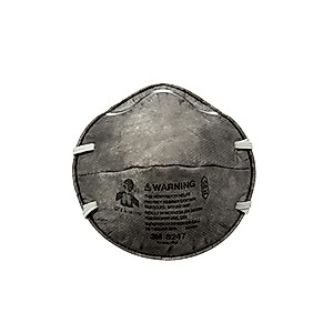 3M 8247 Disposable Odor Respirator for Workshop Odor, R95, Disposable-Lightweight Design, 1-Pack