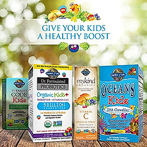 Garden of Life Vegetarian Multivitamin Supplement for Kids, Vitamin Code Kids Chewable Raw Whole Food Vitamin with Probiotics, 60 Chewable Bears