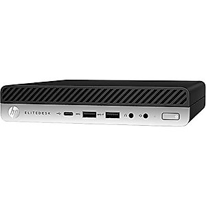 HP EliteDesk 800 G4 Desktop Mini PC, Intel Six Core i5 8500T 2.1Ghz, 8GB DDR4 RAM, 512GB NVMe M.2 SSD, WiFi, USB Type C, Windows 11 Pro (Renewed)