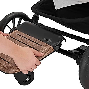 Evenflo Stroller Rider Board, Convenient Riding Options, Non-Skid Surface, Smooth-Ride Wheels, Easy to Use, Holds up to 50 Pounds, No Additional Parts Needed - 1 Count (Pack of 1)