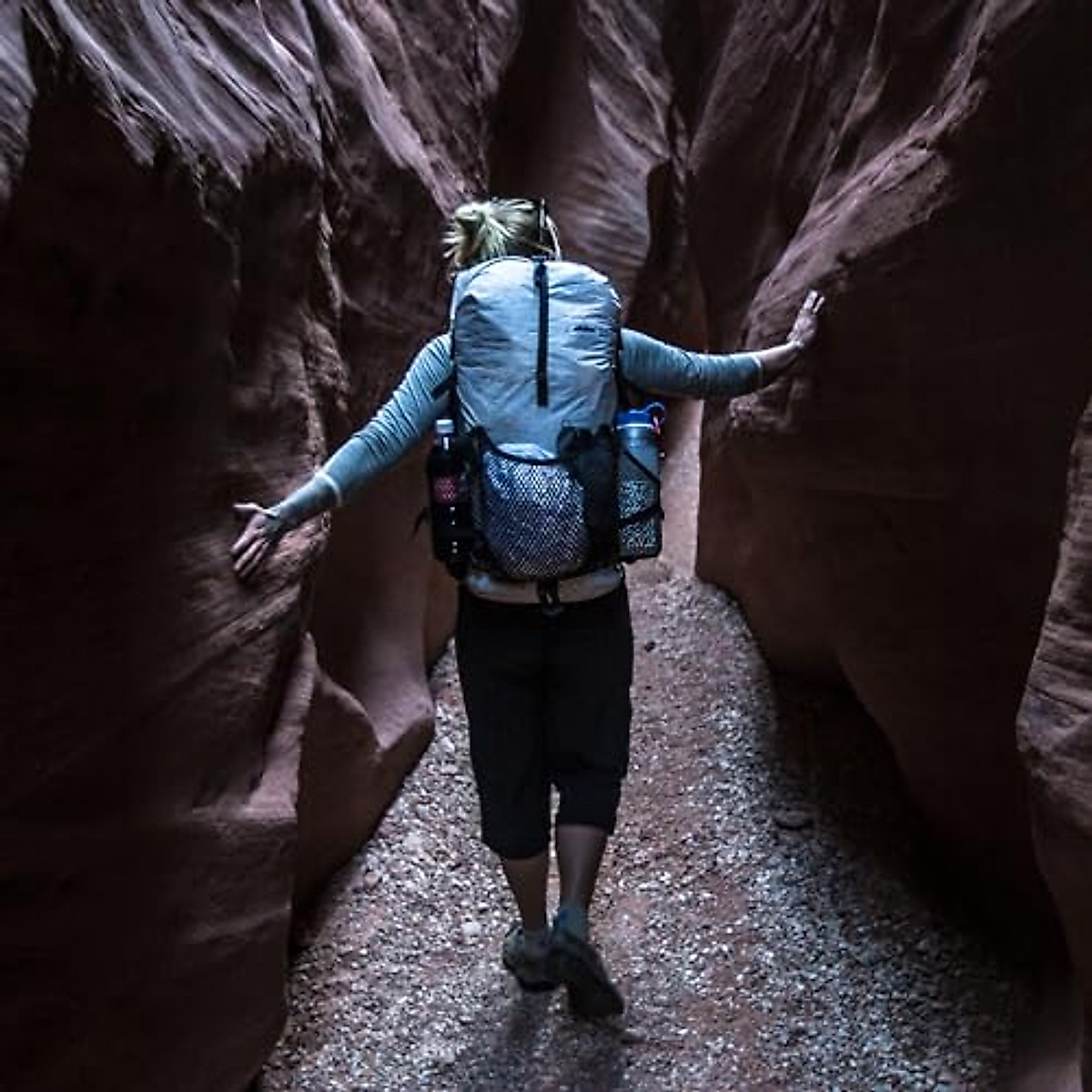 Nalgene Sustain Tritan BPA-Free Water Bottle Made with Material Derived from 50% Plastic Waste, 48 OZ, Wide Mouth, Grey