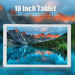 10 Inch Tablet, 2.0Ghz Octa Core Processor, IPS Screen Dual Speakers, 64Gb 3Gb 6000Mah Batteries, 3G Network 5G WiFi, Three Card Slots are Suitable for Android 11(USA)