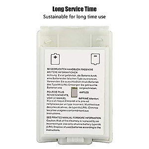 Battery Cover, Shell Case Cover Kit Replacement Universal Anti-abrasion Oil Injection Process for Game Console Controller(white)