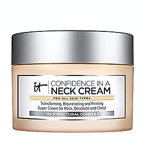 IT Cosmetics Confidence in a Neck Cream - Anti-Aging & Firming Moisturizer - Reduces the Look of Neck Lines, Tightens & Smooths - With Collagen & Hyaluronic Acid - 2.6 fl oz