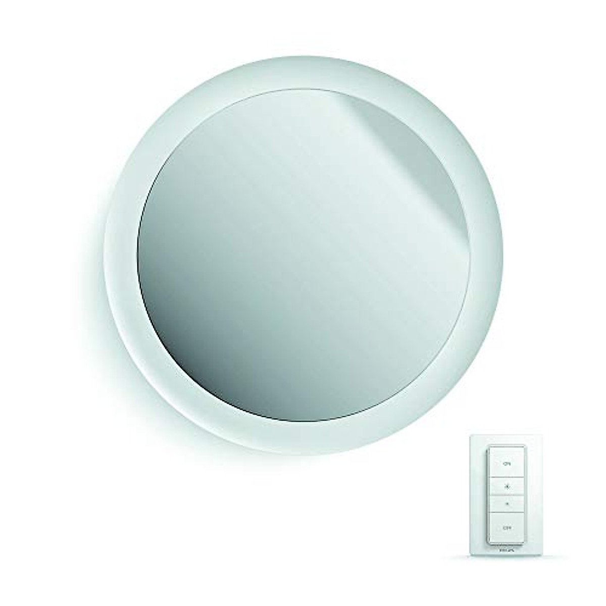 Philips Hue White Ambiance Adore Smart Lighted Mirror with Dimmer Switch (Requires Hue Hub, Works with Amazon Alexa, HomeKit & Google Assistant)