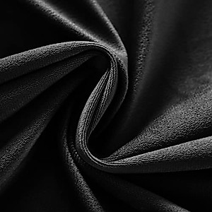 HISAFEA Velvet Curtains for Bedroom and Living Room,Blackout Curtains,2 Panels Set,Grommet Window Drapes 52x84 inchs