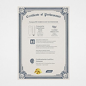 Camco TastePURE RV Water Filter - New & Advanced RV Inline Water Filter with Flexible Hose Protector - GAC & KDF Water Filter - Made in USA - Camping Essentials for Fresh Drinking Water (40043)