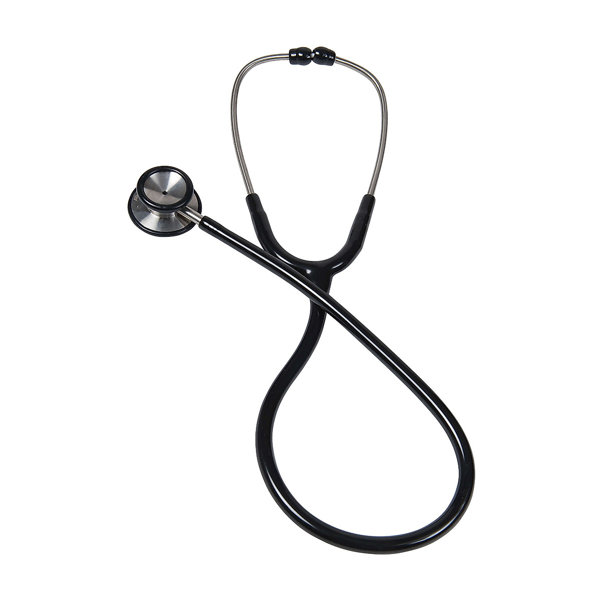 MABIS Stethoscope, Adult with Infant Bell, Diaphragm, Stainless Steel Chest piece, Dual Binaural and 22 Inch Tubing with 2 Extra sets of Ear tips, Black