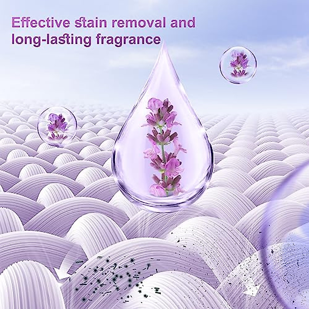 Zimwin Laundry Detergent Sheets, 80 Sheets Lavender Scent Laundry Soap Sheets - Eco-Friendly Hypoallergenic Liquidless Washing Supplies for Dorm Travel Camping - 80 Loads