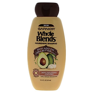 Garnier Whole Blends Nourishing Shampoo with Avocado Oil & Shea Butter Extracts, 12.5 Fluid Ounce