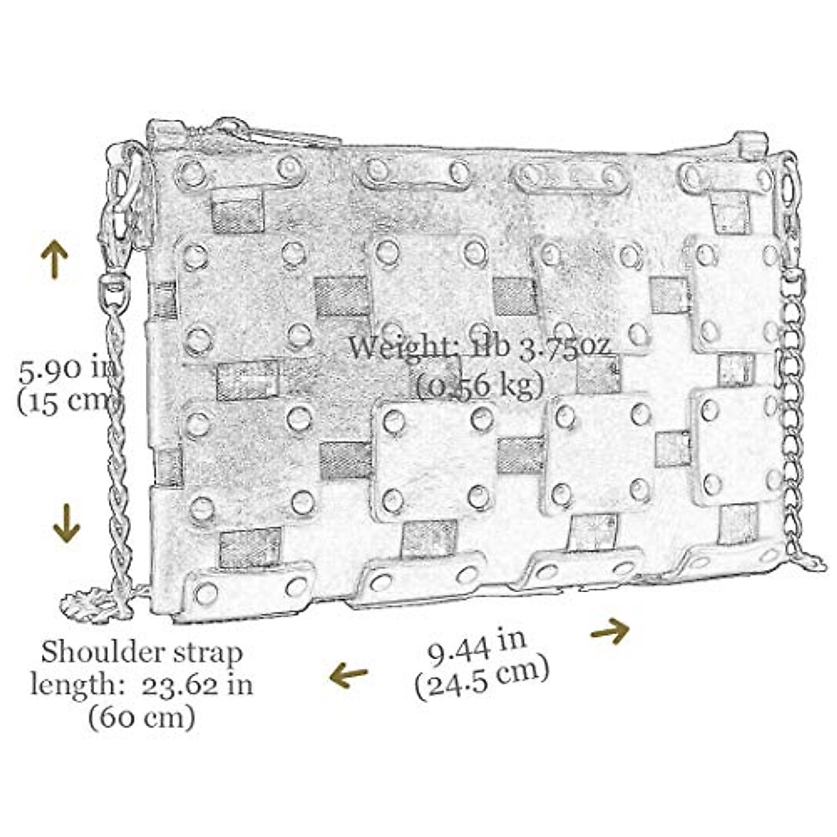 Time Resistance Leather Clutch Purse Women's Wrist Bag Shoulder Bag Handbag Green