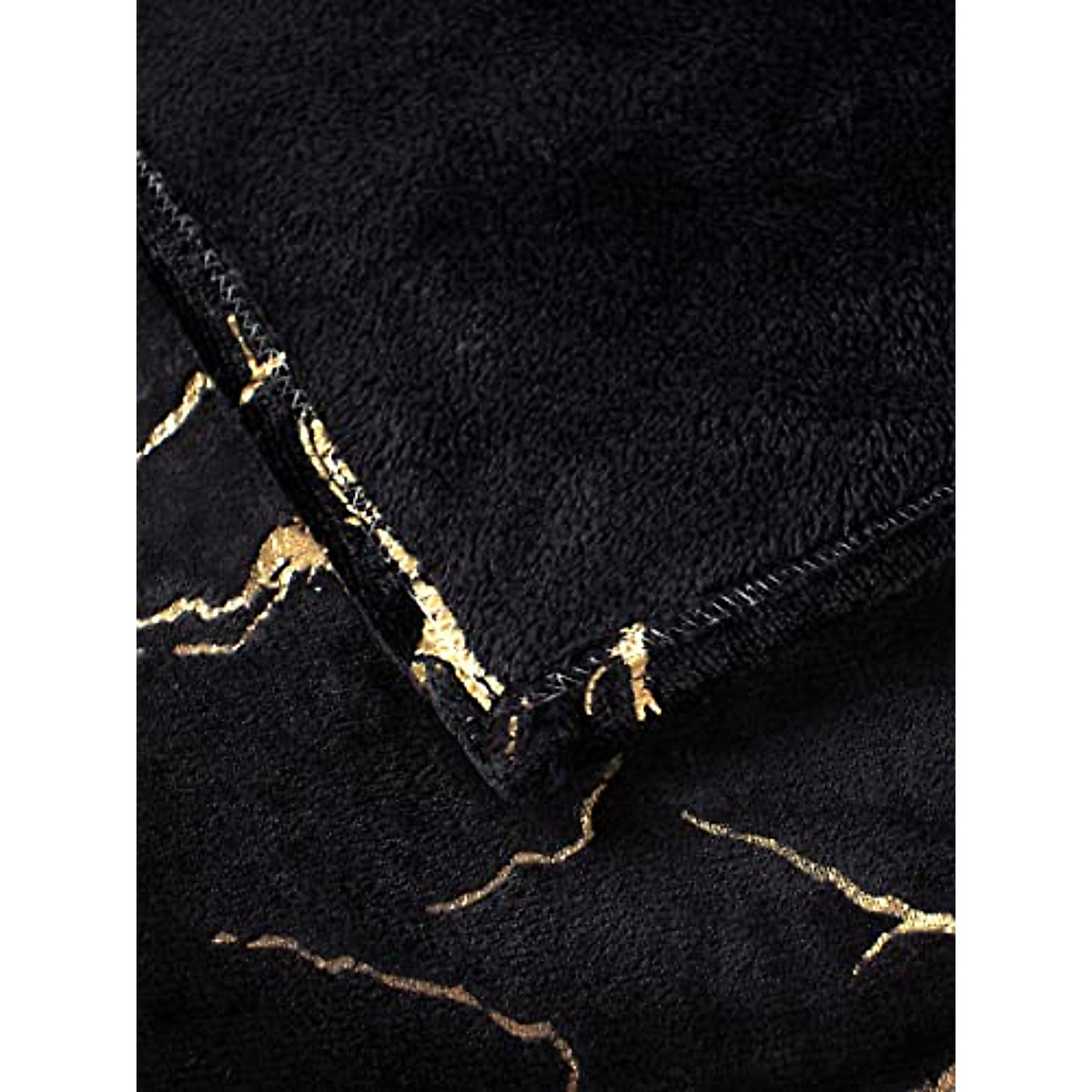 BSNTHO Black Wearable Blanket with Sleeves and Pocket for Women Men Adults，Soft Comfy Throws Blanket with Arm(Black，Pocket)