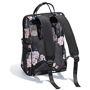 ESVAN Mesh Backpack See Through Bag College Beach Bag Daypack Travel Semi-Transparent Bag for Women and Men (E)