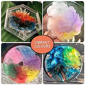 Alcohol Ink Set - 22 Vibrant Colors High Concentrated Drawing Inks, Acid-Free, Fast-Drying and Permanent Based Ink, Epoxy Resin Colour Dye, Alcohol Ink for Resin, Painting, Tumblers, Ceramic