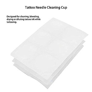 koulate Tattoo Dip Cup Cap, Tattoo Pin and Tip Enjuague Dip Clean Cartucho Profesional Dip Foam Cleaning Cup Tattoo Clean Supplies para accesorios de tatuaje