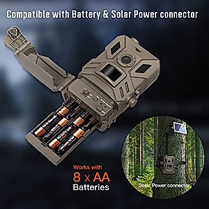 OUTDOOR EXPERT 4G Cellular Trail Camera,20MP Hunting Camera with No Glow 940nm IR Led Night Vision,HD Video IP66 Waterproof Game Cam,90FT Flash Range Wildlife Monitor Camera