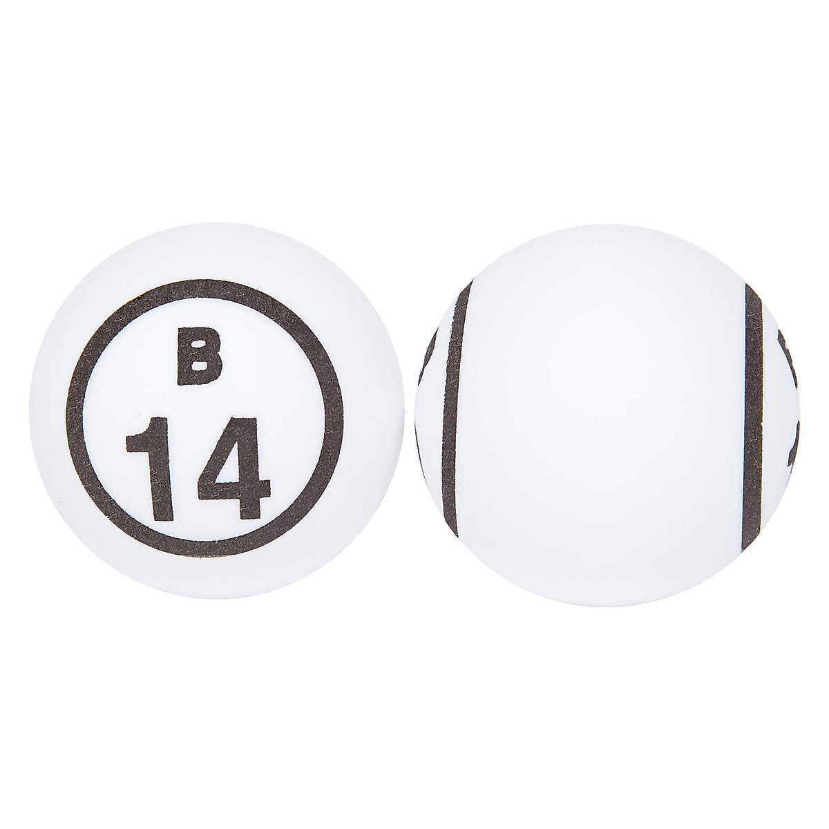 MR CHIPS Professional 1.57” (40 mm) White Double Number Bingo Balls - Ping Pong Style for Manual Cage Only