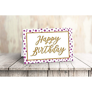 Stonehouse Collection 48 Birthday Card Assorted Pack - USA Made - 16 Unique Assorted Designs Blank Cards - Bulk Boxed Set (48 Card)