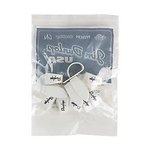 JIM DUNLOP 9013R White Plastic Thumbpicks, Left Handed, Large, 12/Bag