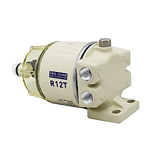 Fuel Water Separator Marine Kit R12T 120AT NPT ZG1/4-19, 10 Micron Filter Effect Is Suitable for 3/8 Inch NPT Outboard Motor, Suitable for All Diesel Equipment