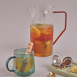 Good Citizen Coffee Co. Double-Walled Borosilicate Glass Mug for Coffee or Tea, 12 Ounces, Lilac