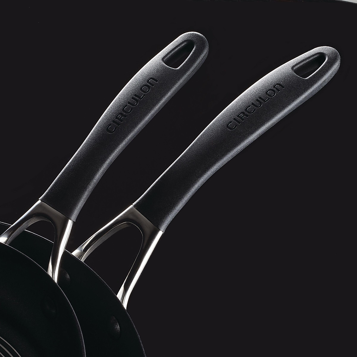 Circulon SteelShield Induction Frying Pan/Skillet with SteelShield Hybrid Stainless and Nonstick Technology, 10.25 Inch - Stainless Steel