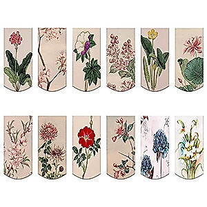 24PCS Magnetic Bookmarks - Magnet Page Markers Page Clips Assorted Book Markers Set with Exquisite Pattern, Bookmarks for Women Students, and Book Lovers