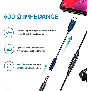 Meizu LifemeHIFI Audio D/A Converter Headphone Amplifier,USB C to 3.5mm Headphone Jack Adapter Compatible 20 18 Pro Samsung S23 iPad Pro Pixel 6 (LifmeHIFI Audio)