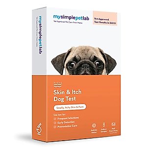 MySimplePetLab Dogs Itch and Skin Test Kit | Fast and Accurate Detection of Yeast and Other Skin Irritaions | Mail-in Dog Itchy Skin Test Used for Irritated, Itchy, or Smelly Skin