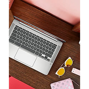 HP Chromebook 14 Laptop, Intel Celeron N4020, 4 GB RAM, 32 GB eMMC, 14” HD Micro-Edge Display, Chrome OS, Thin & Portable, 4K Graphics, Backlit Ash Gray Keyboard (14a-na0024nr, 2021, Mineral Silver)