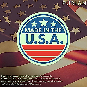 PURIAN Kids Reusable Face Mask, Glow in the Dark Child Holiday Mask USA MADE